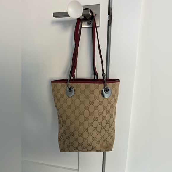Gucci | Bags | Gucci Eclipse Gg Monogram Canvas Leather Tote | Poshmark